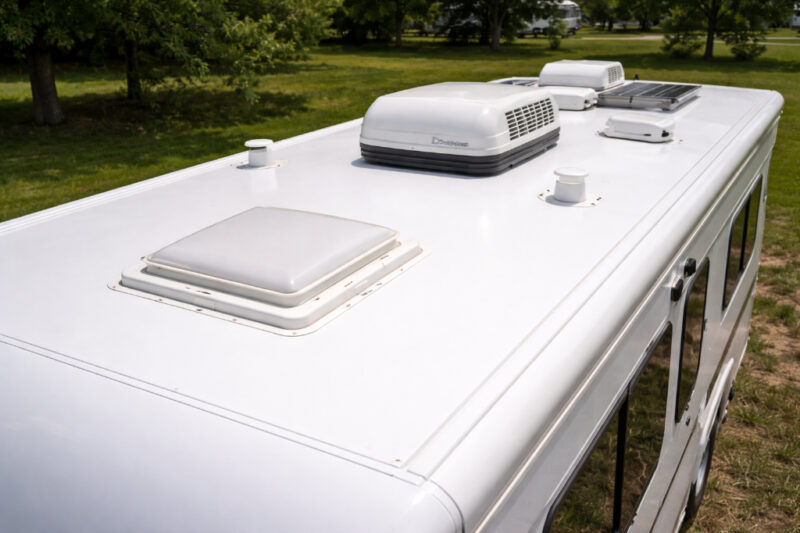 Solar Reflectivity and Heat Control in White PVC RV Roofing